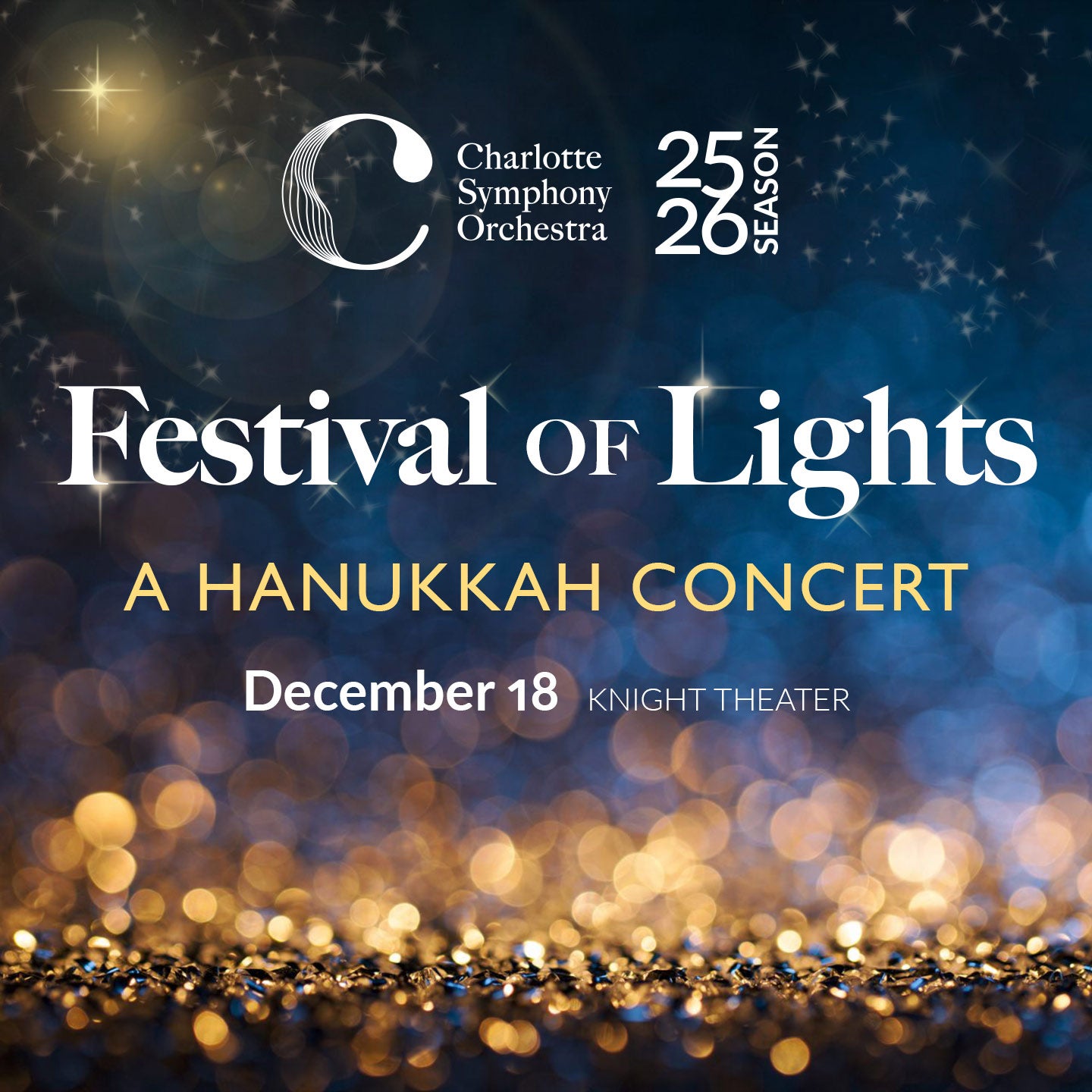 Charlotte Symphony: Festival of Lights: A Hanukkah Concert | Blumenthal ...