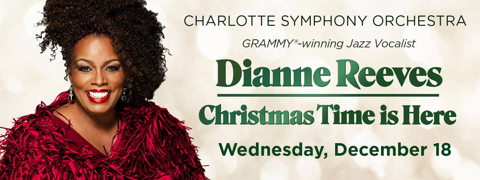 CHARLOTTE SYMPHONY: DIANNE REEVES: CHRISTMAS TIME IS HERE | Blumenthal Arts
